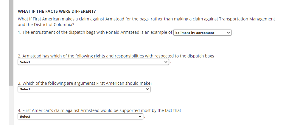 WHAT IF THE FACTS WERE DIFFERENT? What if First | Chegg.com