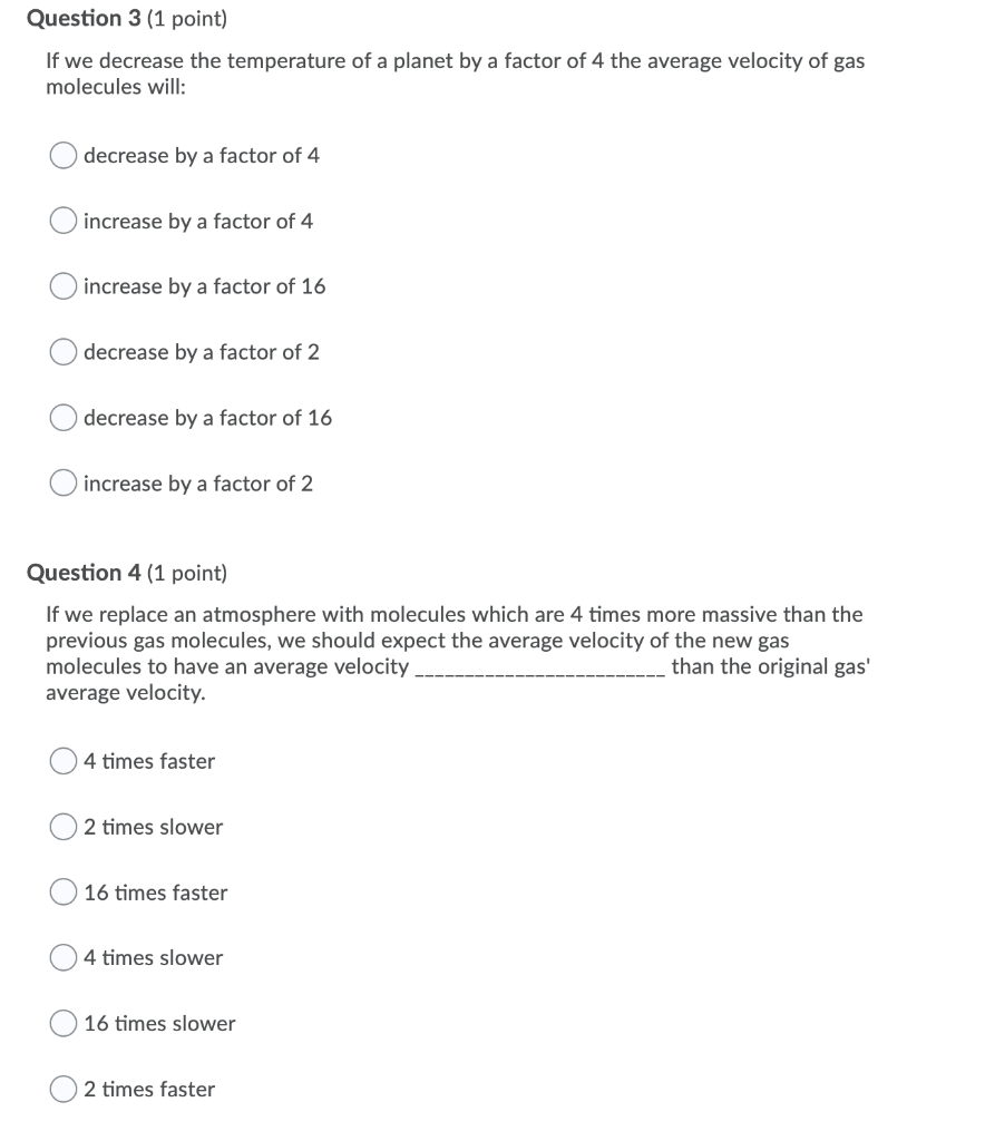 Solved Question 3 (1 point) If we decrease the temperature | Chegg.com