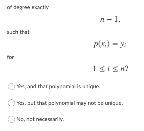 Solved If we are given n data points (xi, yi), with 1 | Chegg.com