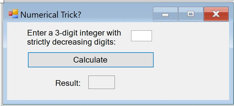 Solved Numerical Trick? Enter a 3-digit integer with | Chegg.com