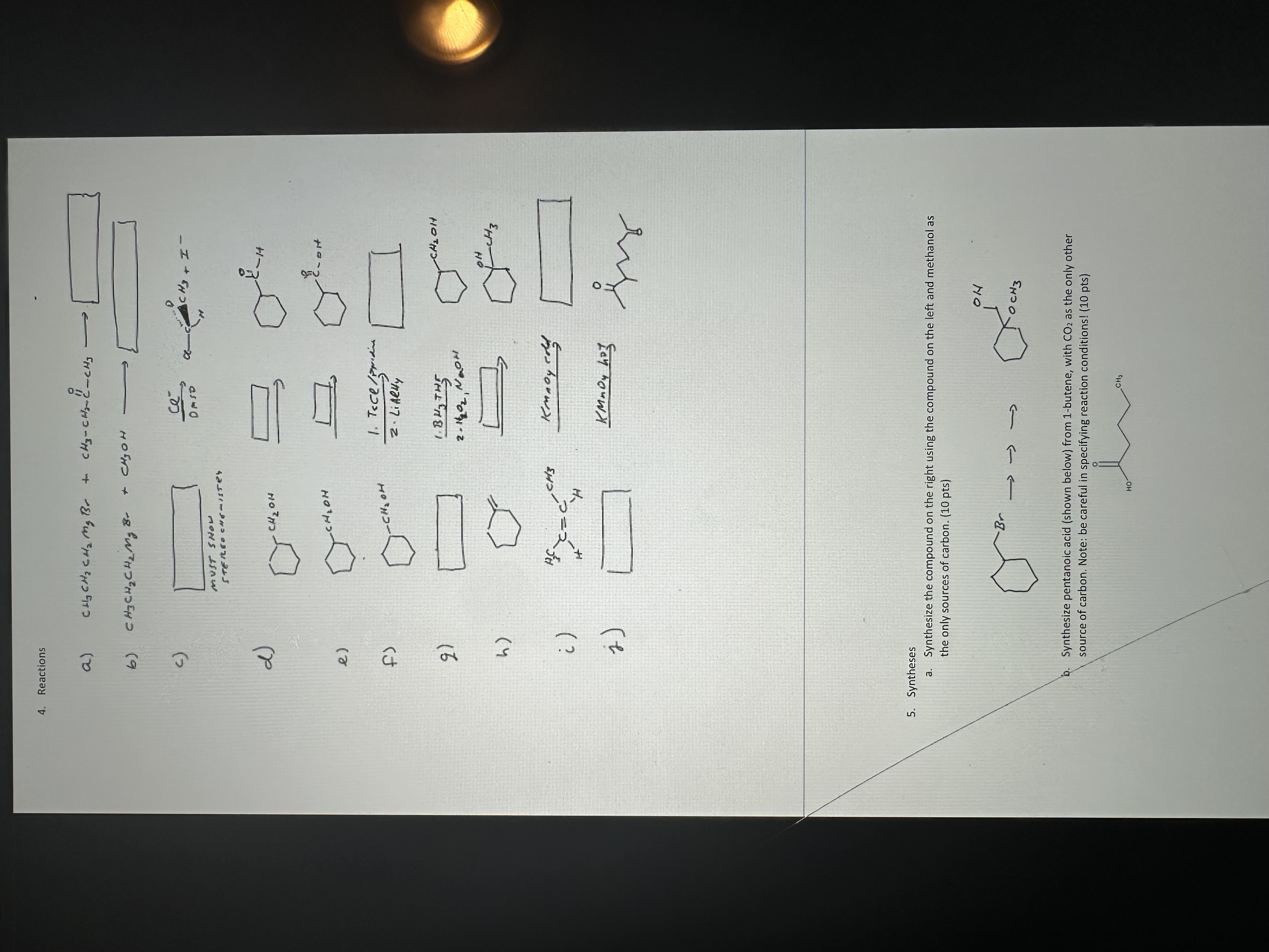 Solved answer question 4 ﻿with reacations. answer question | Chegg.com