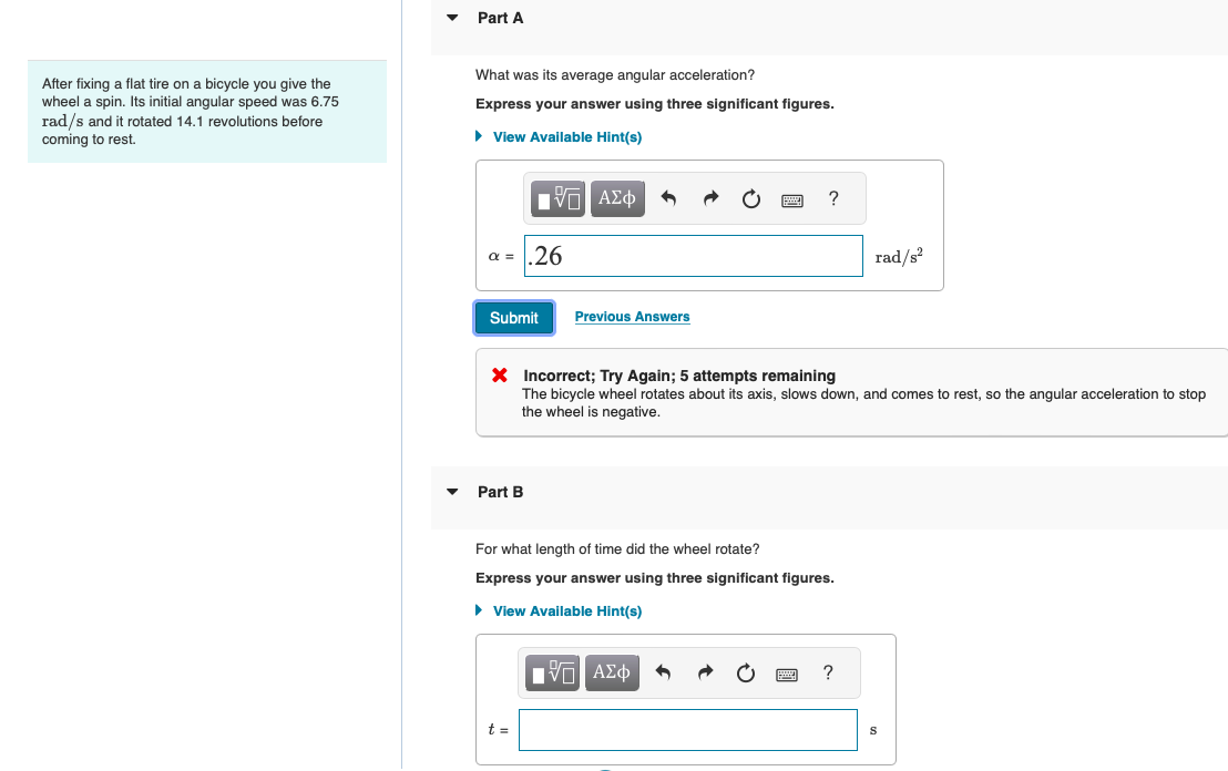 Solved What was its average angular acceleration? After | Chegg.com