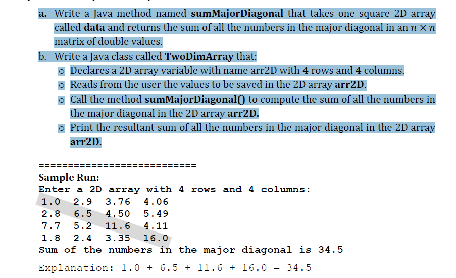 Solved pleas the complet answer by my name in java programme | Chegg.com