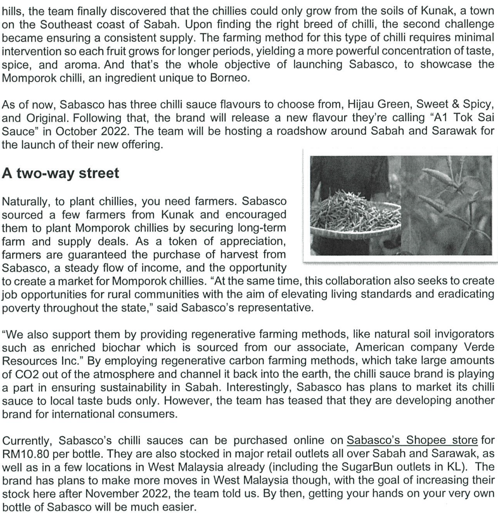 Solved Article 1 Leveraging Tabasco's branding is part of | Chegg.com