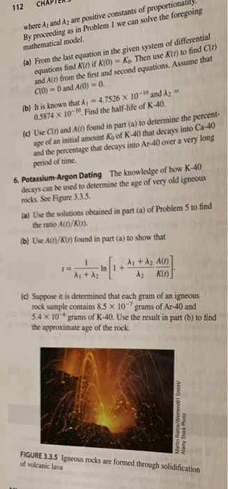 Solved 5. Potassium-40 Decay The chemical element potassium | Chegg.com