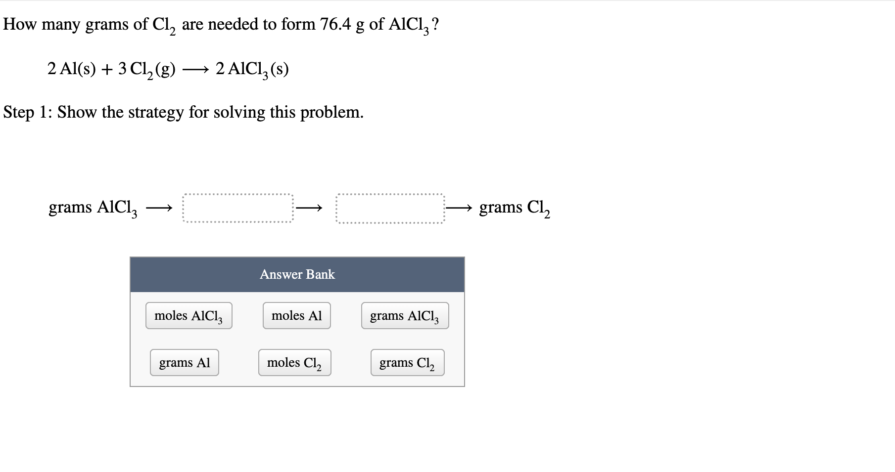 Solved How many grams of Cl2 are needed to form 76.4 g of | Chegg.com