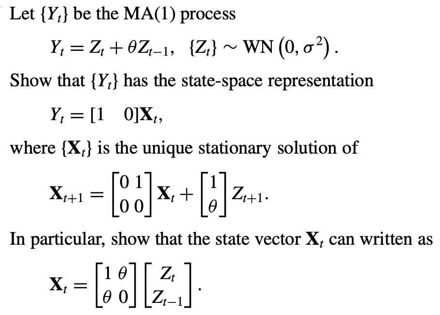 Solved Let {Yt} be the MA(1) process | Chegg.com