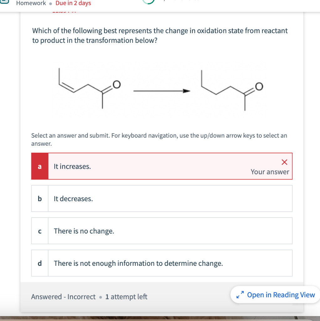 Solved Which of the following best represents the change in | Chegg.com