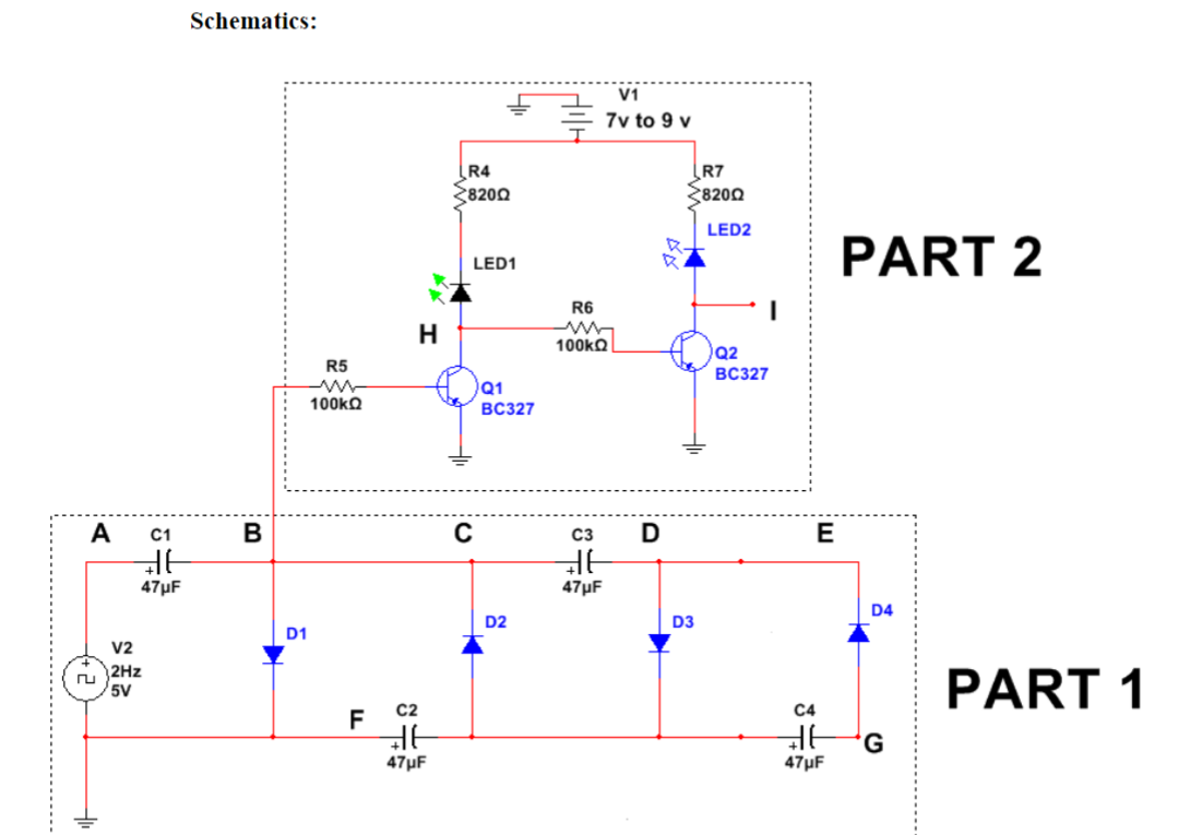 tell me why point D voltage is measured 2v and point | Chegg.com