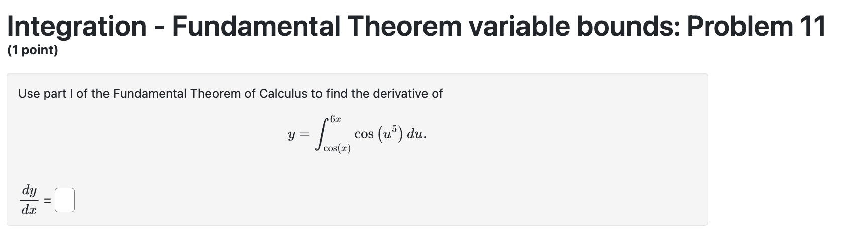 Solved Use part I of the Fundamental Theorem of Calculus to | Chegg.com