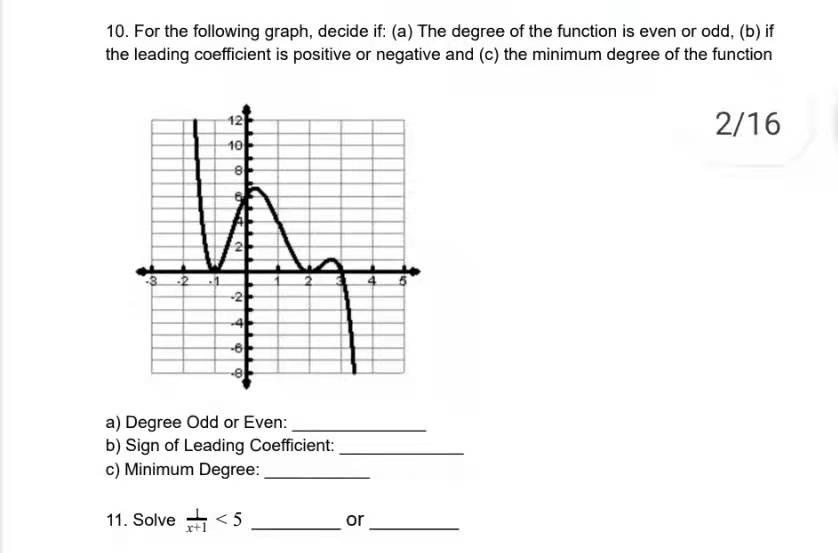 Solved 10. For the following graph, decide if: (a) The | Chegg.com