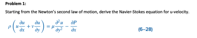 Solved Starting from the Newton's second law of motion, | Chegg.com