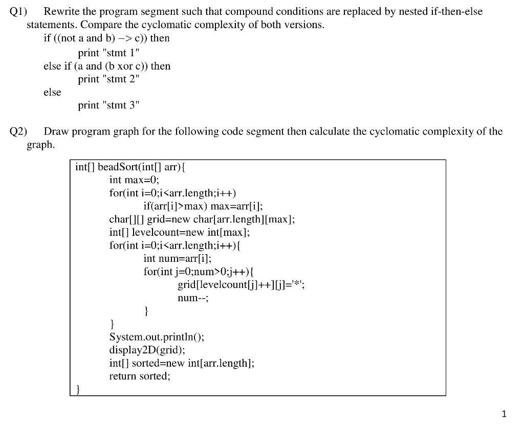 Solved Q1) Rewrite the program segment such that compound | Chegg.com