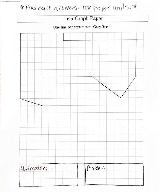 Solved Find exact answers. Use proper units. *1 ﻿cm Graph | Chegg.com