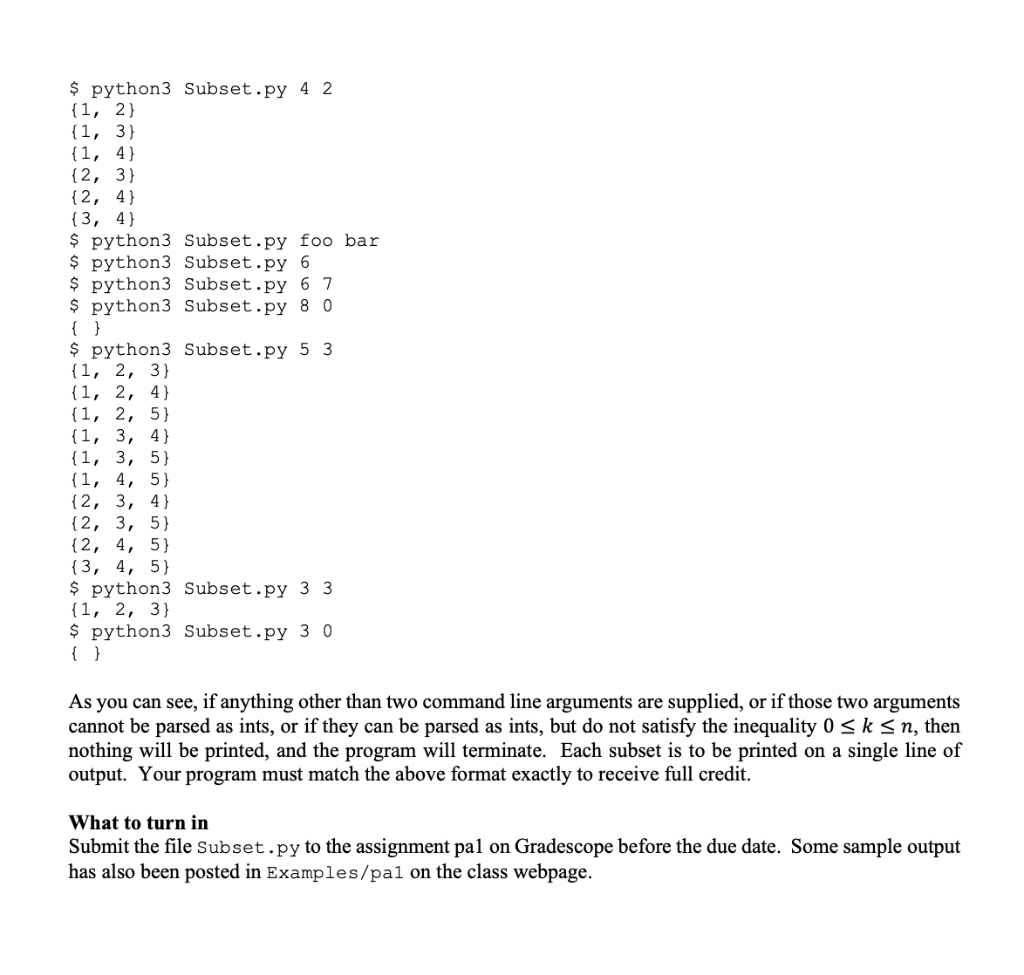 CSE 30 Programming Abstractions: Python Programming | Chegg.com
