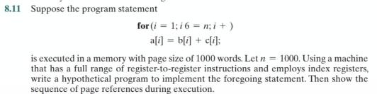 Solved 811 Suppose The Program Statement Fori1i6 Ni 7831