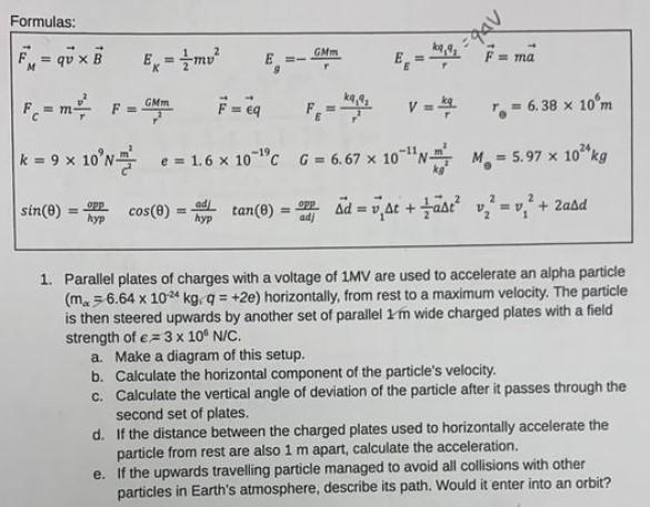 Solved Formulas: | Chegg.com