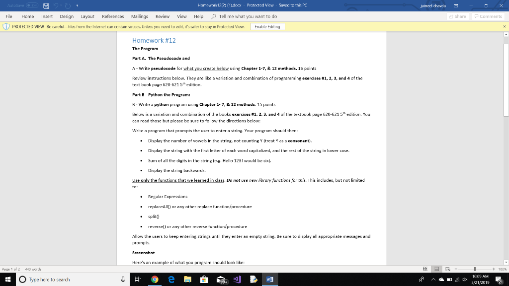 Solved I need a Pseudocode and a Python program for this | Chegg.com