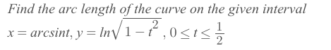 Solved Find the arc length of the curve on the given | Chegg.com