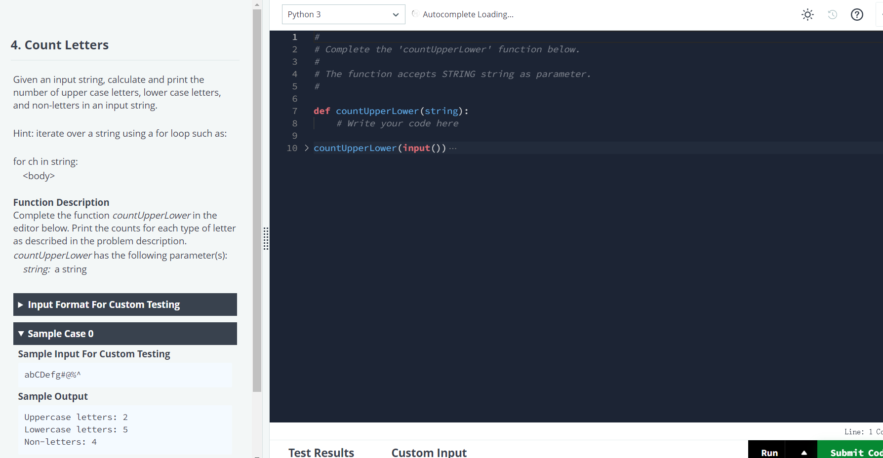 Solved G Python 3 Autocomplete Loading... ... 1 # 3. | Chegg.com
