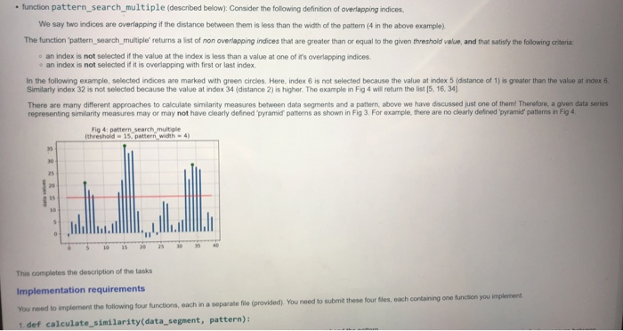 The pattern detection problem In this assignment, | Chegg.com