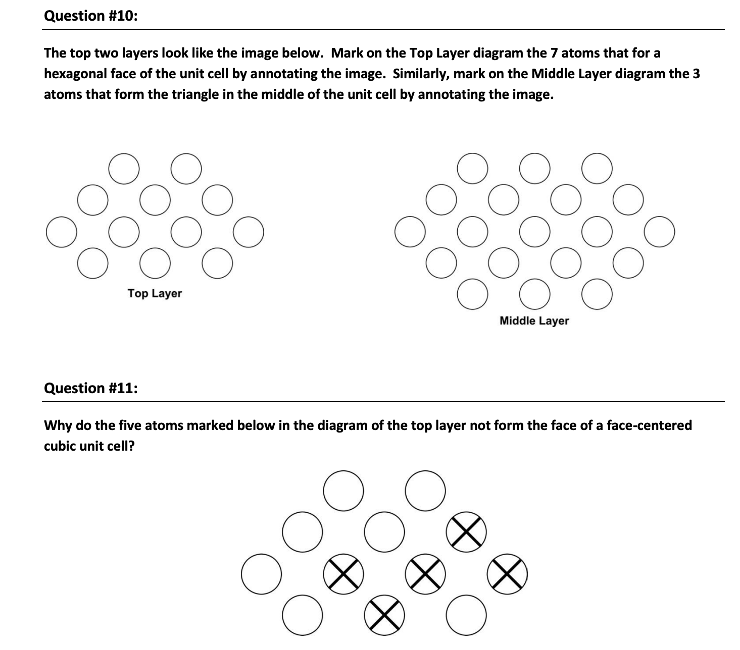 Solved Question #10:The top two layers look like the image | Chegg.com