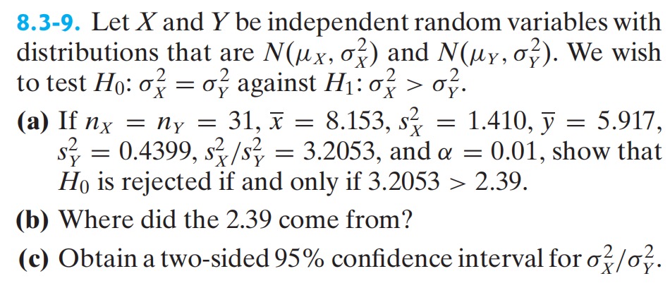 Solved 8.3-9. Let X and Y be independent random variables | Chegg.com
