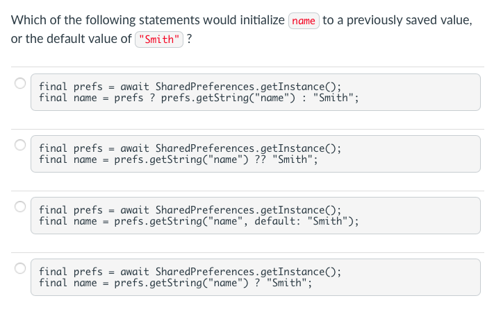 Solved Which of the following statements would initialize | Chegg.com