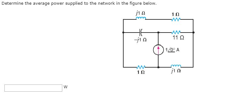 Solved Determine the average power supplied to the network | Chegg.com