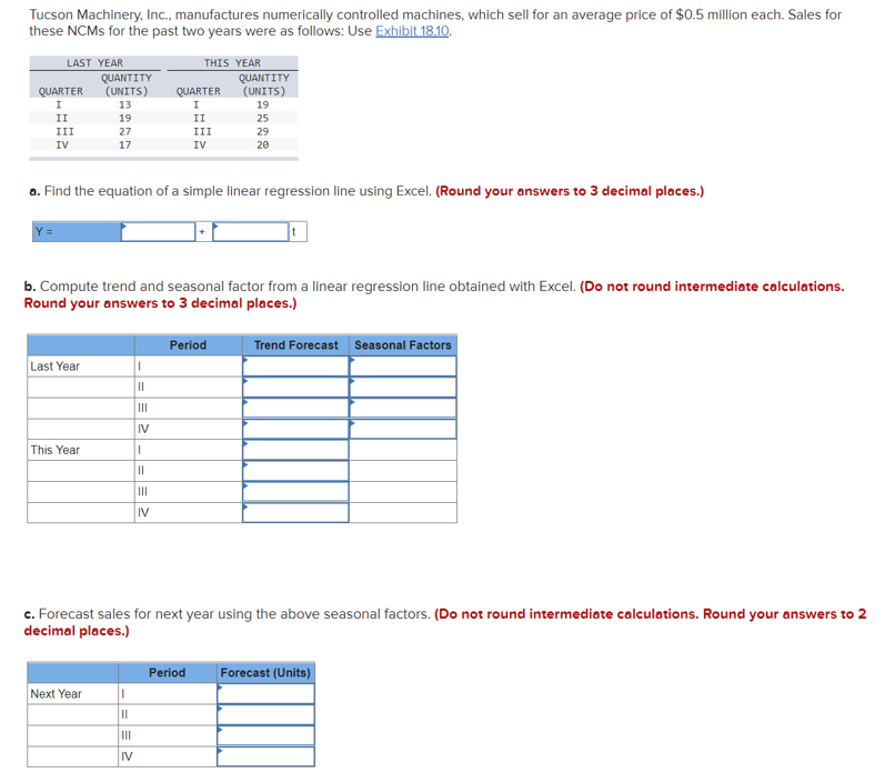 Solved Tucson Machinery, Inc., manufactures numerically | Chegg.com