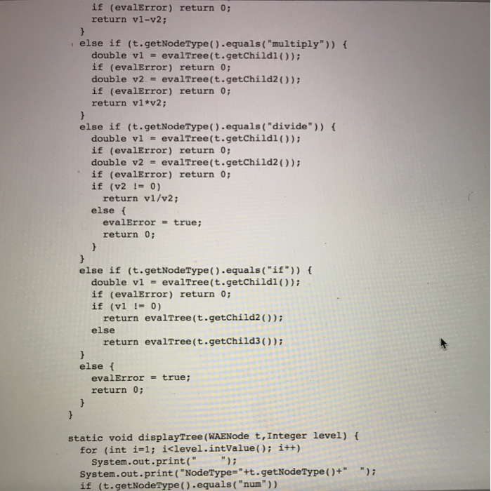 Solved Using ANTLR4 system, write an interpreter for the | Chegg.com