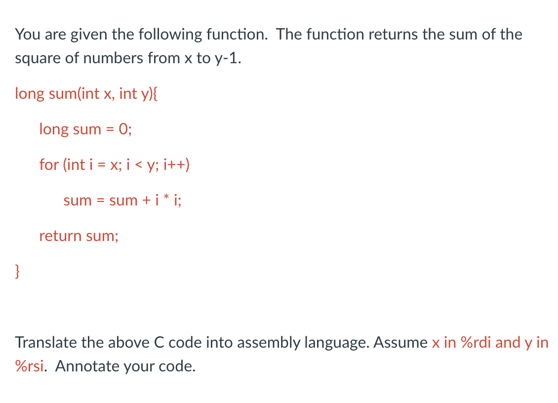 Solved You are given the following function. The function | Chegg.com