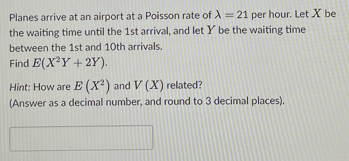 Solved Planes arrive at an airport at a Poisson rate of \\( | Chegg.com