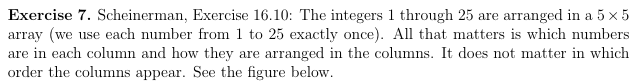 Solved Exercise 7. Scheinerman, Exercise 16.10: The integers | Chegg.com Solved Exercise 7. Scheinerman, Exercise 16.10: The integers | Chegg.com