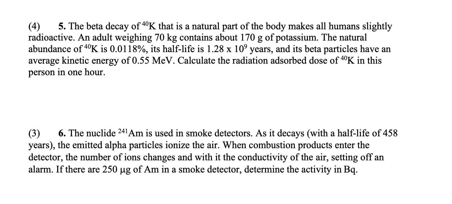 Solved Can you provide the whole work along with equations | Chegg.com