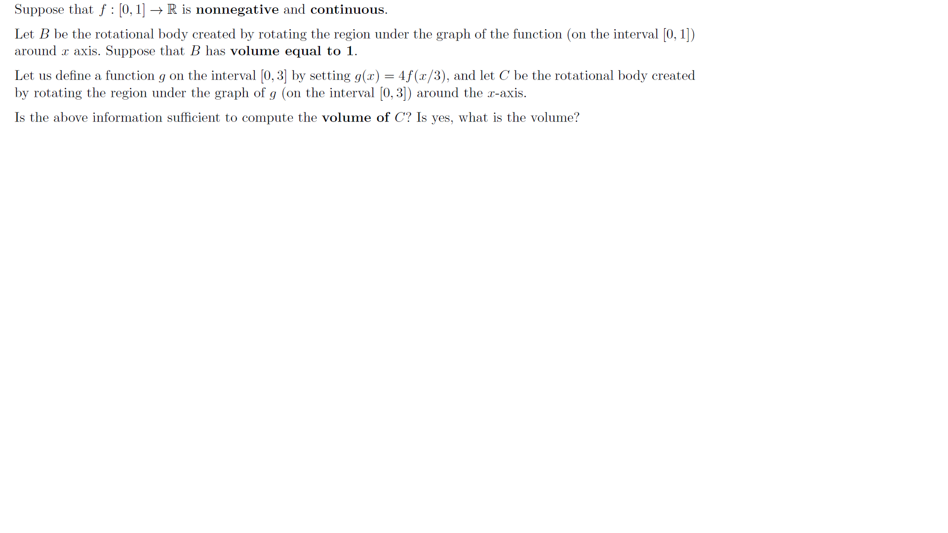 Solved Suppose that f:[0,1]→R is nonnegative and continuous. | Chegg.com