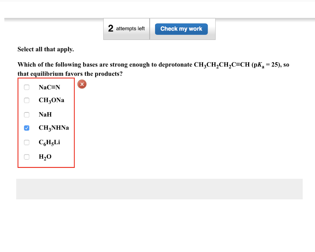 Solved 2 attempts left Check my work Select all that apply. | Chegg.com
