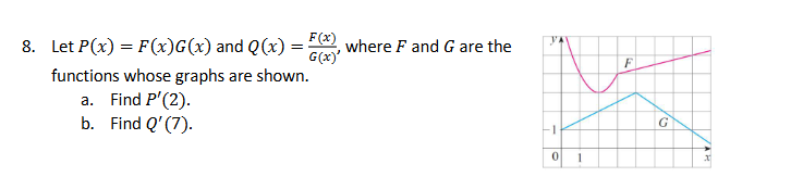 Solved Let P(x)=F(x)G(x) ﻿and Q(x)=F(x)G(x), ﻿where F ﻿and G | Chegg.com