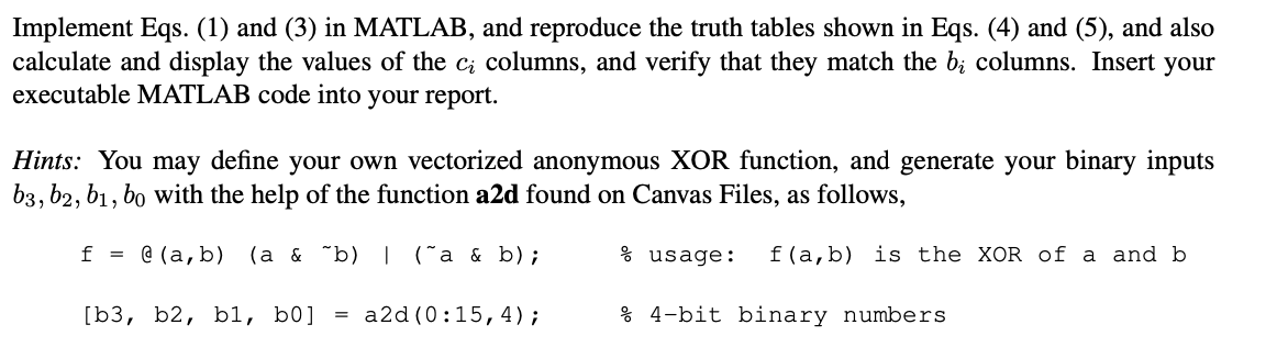 Solved Implement Eqs. (1) and (3) in MATLAB, and reproduce | Chegg.com