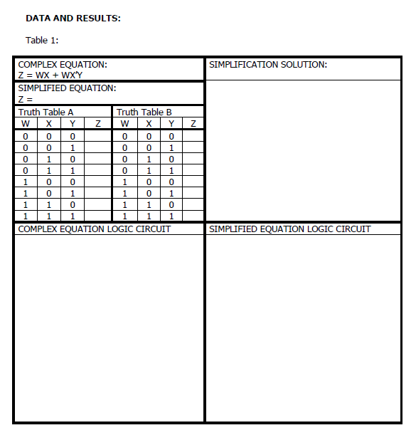 Solved Experiment 4 Simplification Of Boolean Expression 