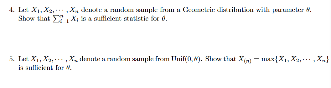 Solved 1. Suppose that X1, X2,...,Xn is a random sample from | Chegg.com