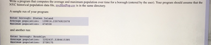 Solved Write a program that computes the average and maximum | Chegg.com