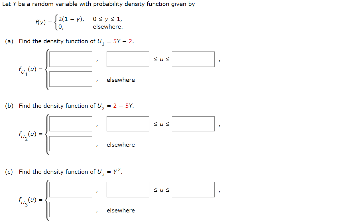 Solved Let Y be a random variable with probability density | Chegg.com