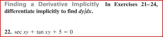 Solved Finding a Derivative Implicitly In Exercises 21-24, | Chegg.com