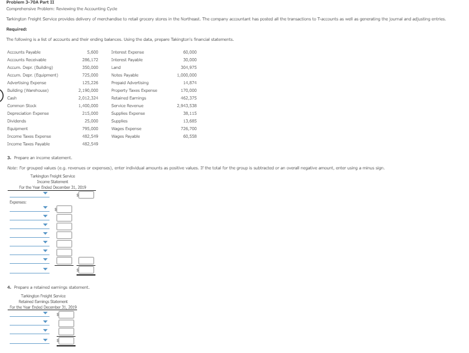 Solved Problem 3-70A Part II Comprehensive Problem: | Chegg.com