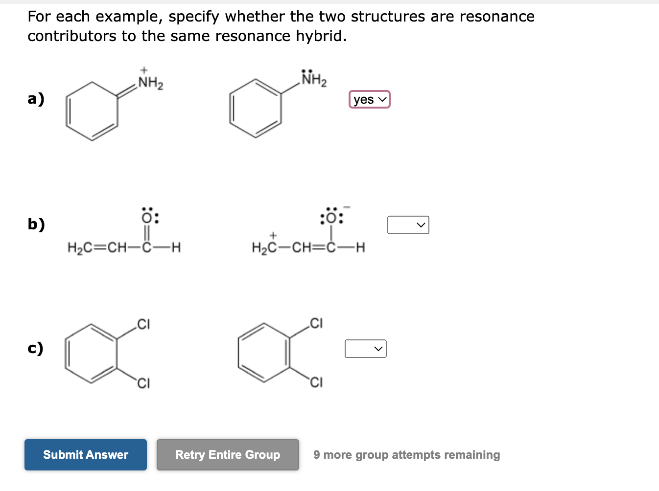 Solved For each example, specify whether the two structures | Chegg.com