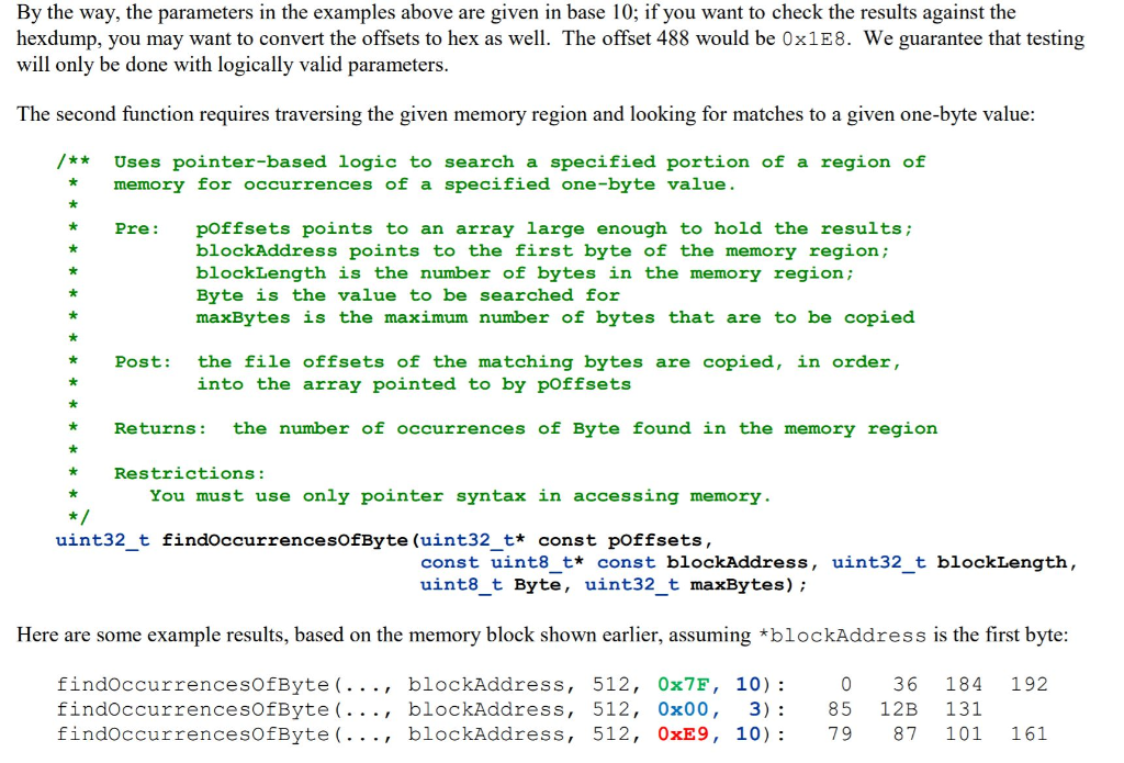 By the way, the parameters in the examples above are | Chegg.com