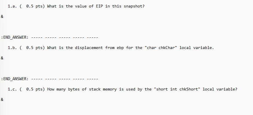 Solved i 0042E6BO 55 push obp 0042E6B1 8B EC mov ebp, esp | Chegg.com