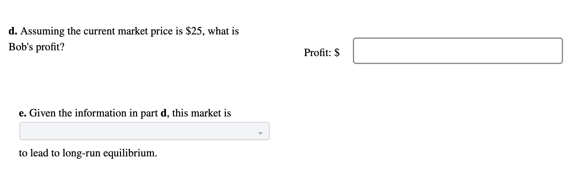 Solved Perfect Competition and the Supply Curve - End of | Chegg.com