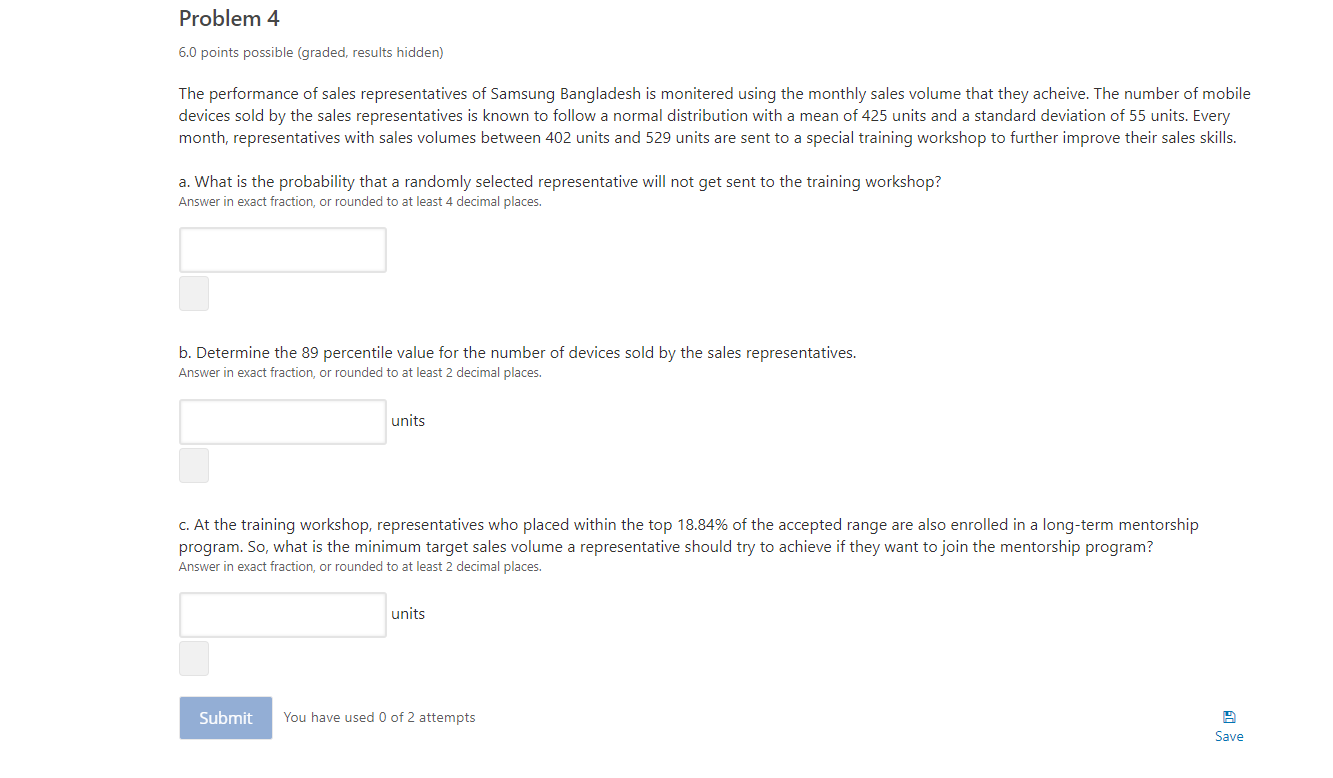 Solved Problem 4 6.0 points possible (graded, results | Chegg.com